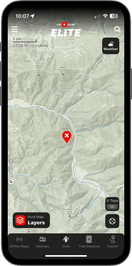 Navigate to a location with Go-To Waypoint – onX Hunt